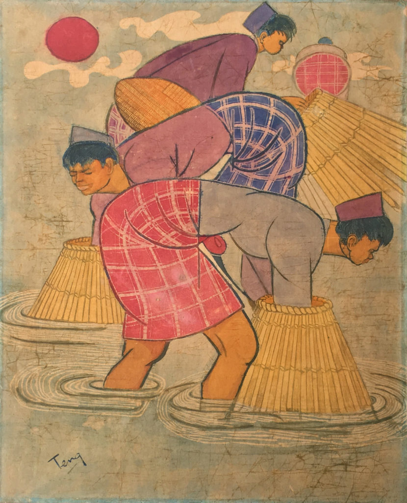 Lot 31 Chuah Thean Teng Fisherman Batik 55.5 x 45 cm – KL Lifestyle